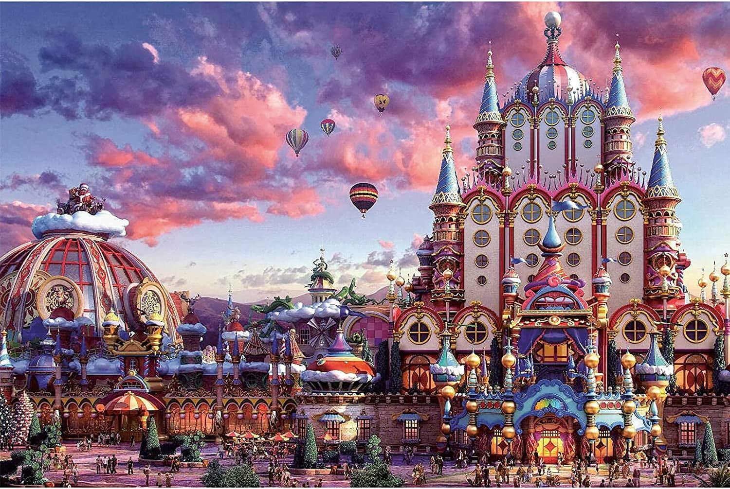 Puzzles 500 PCS-Jigsaw Puzzle - Peek -European Fairy Tale Castle2206 ...