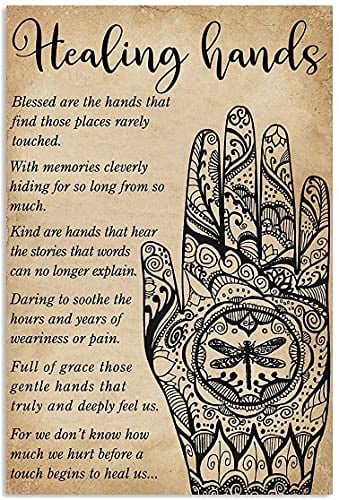 Puzzles 500 PCS Retro Healing Hands Massage Therapist Poster & Poster ...