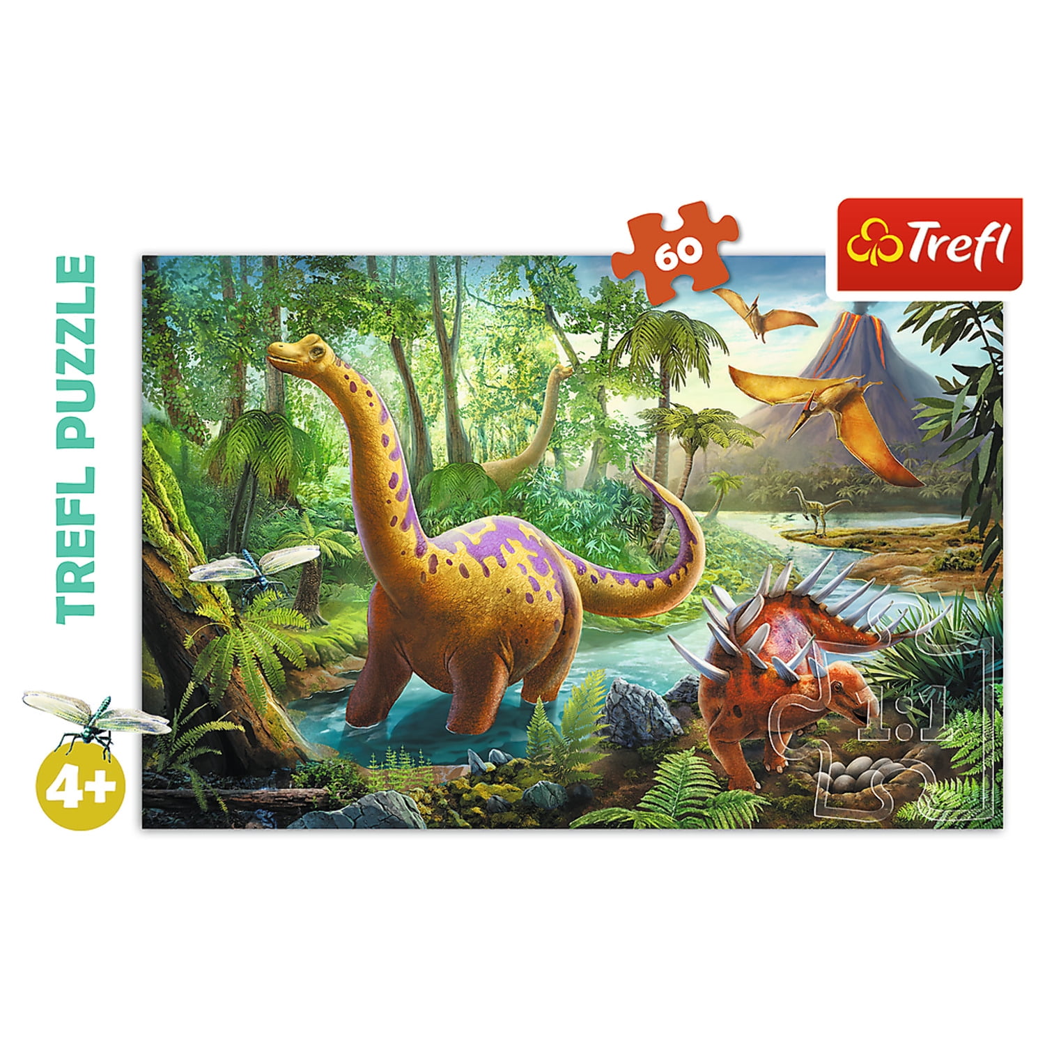 Puzzles - "60" - Dinosaur Migration / Trefl - Walmart.com