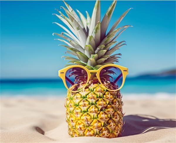 Puzzles For Adults 100 Pieces Cool Beach And Pineapple Glass Formation Wooden Toys Entertainment ...