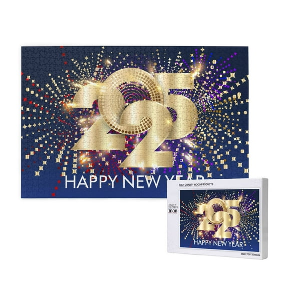 Puzzles for Adults 1000 Pieces - 2025 New Year 1 Leisure Wooden Jigsaw ...