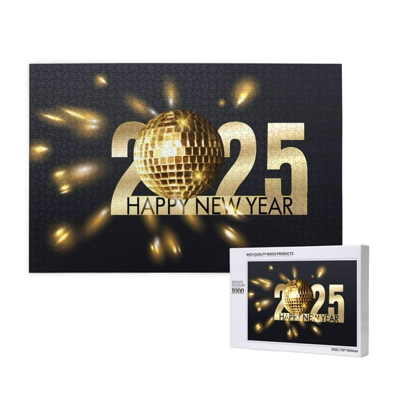 Puzzles for Adults 1000 Pieces - 2025 New Year C Leisure Wooden Jigsaw ...