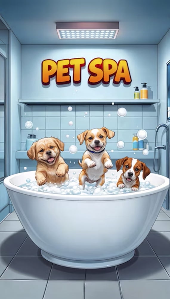 Puzzles for Adults 1000 Pieces Adorable Pet Enjoying Spa Day Dog Wooden ...