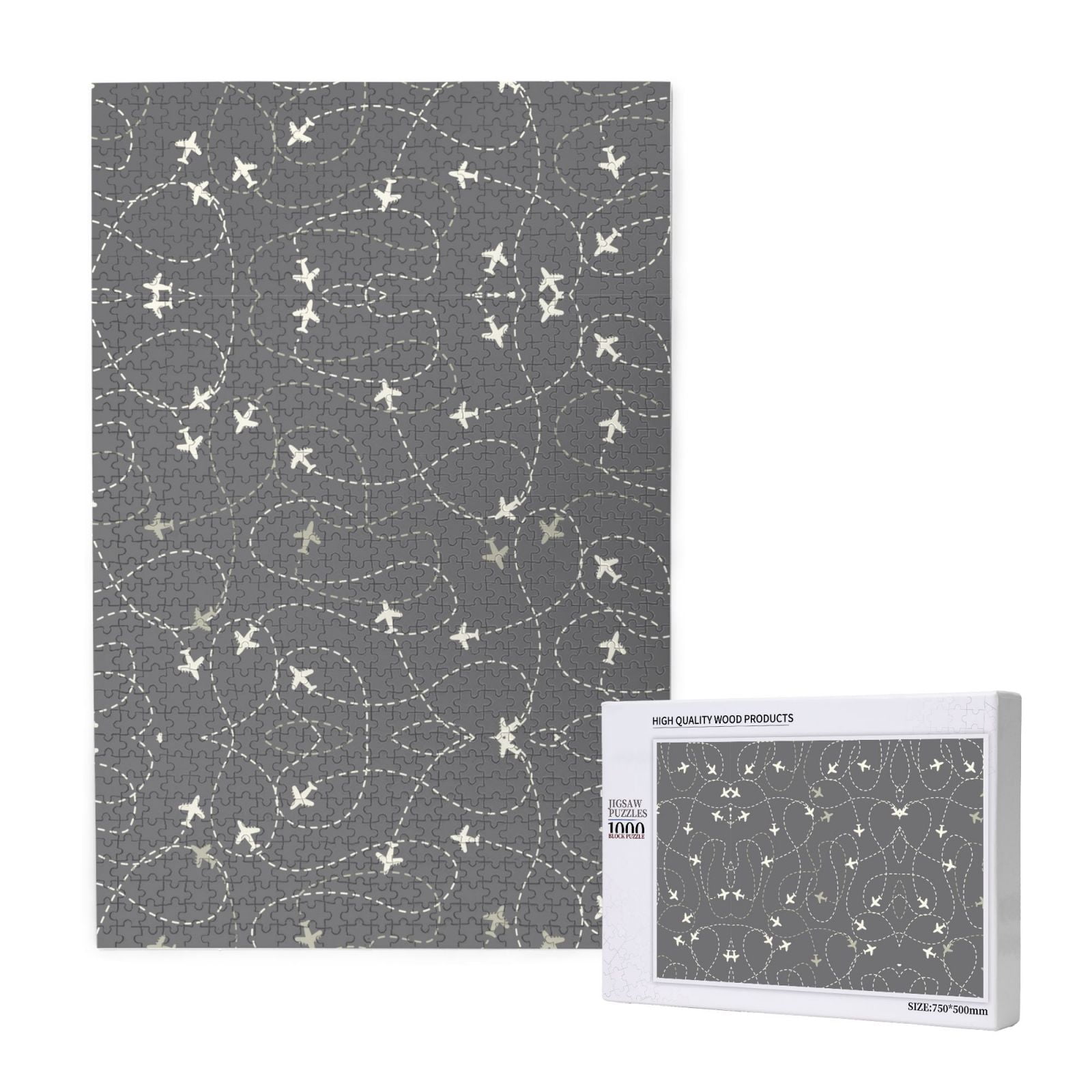 Puzzles for Adults 1000 Pieces - Airplane Routes Around The World 20x30 ...