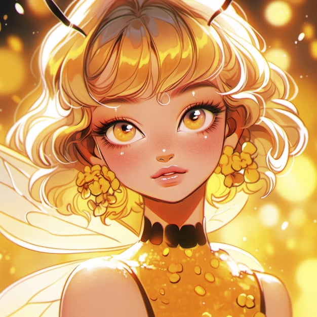 Puzzles for Adults 1000 Pieces Bee Anime Girl Wooden Jigsaw Puzzle ...