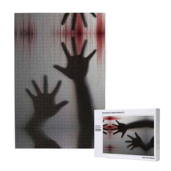 Puzzles for Adults 1000 Pieces - Bloody Hand Behind 19.7" x 29.5 ...