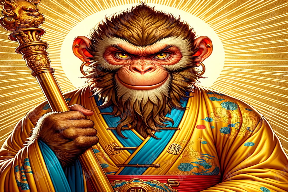 Puzzles for Adults 1000 Pieces Celestial Monkey In Traditional Chinese ...