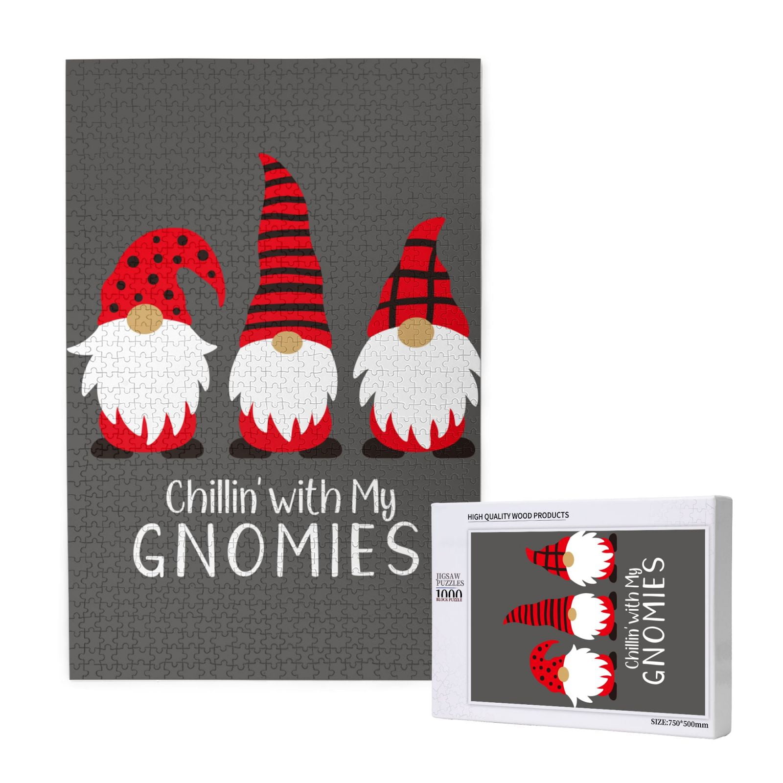 Puzzles for Adults 1000 Pieces - Chillin with My Gonme 20x30 In Wood ...