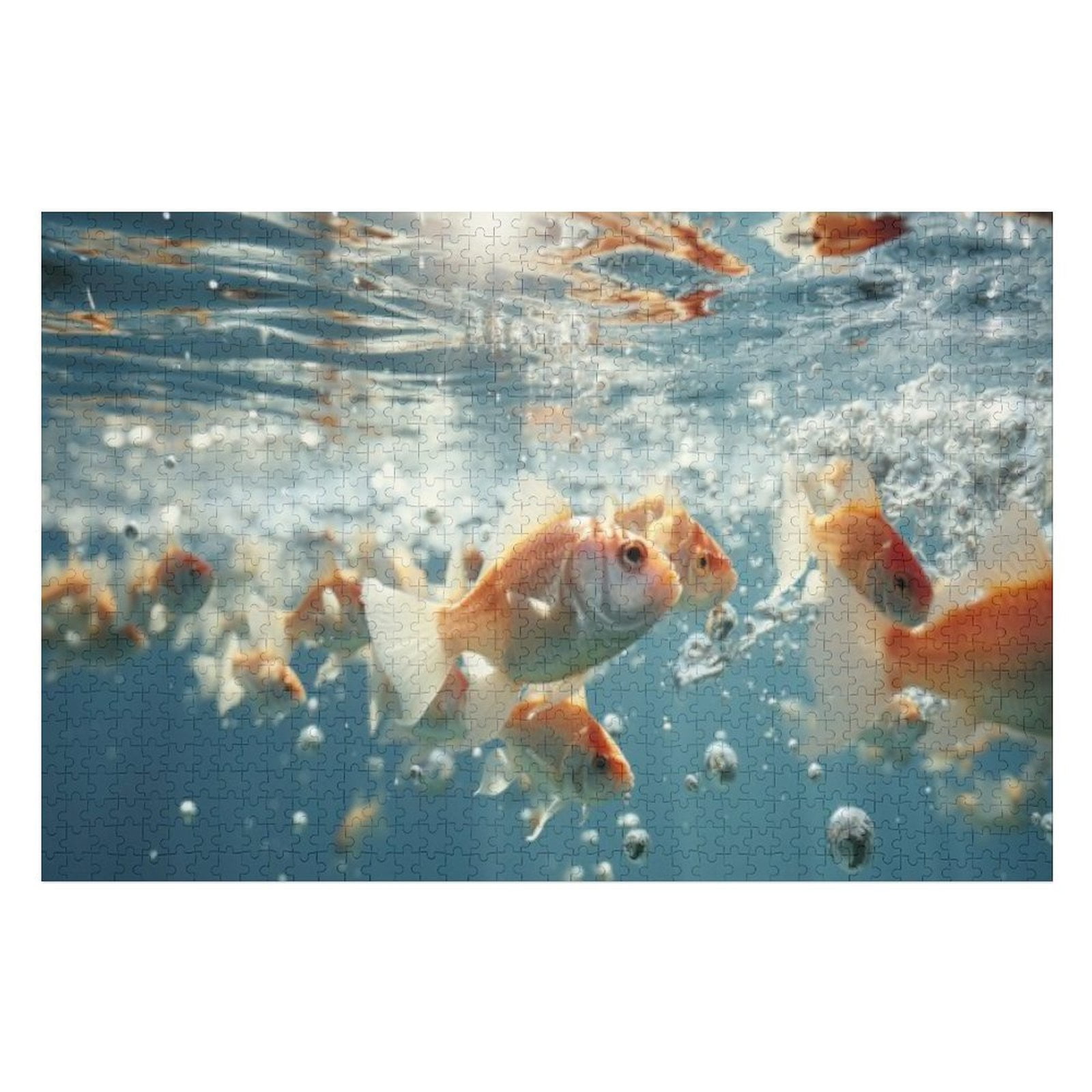 Puzzles for Adults 1000 Pieces - Cute Fish Underwater Best Challenging ...