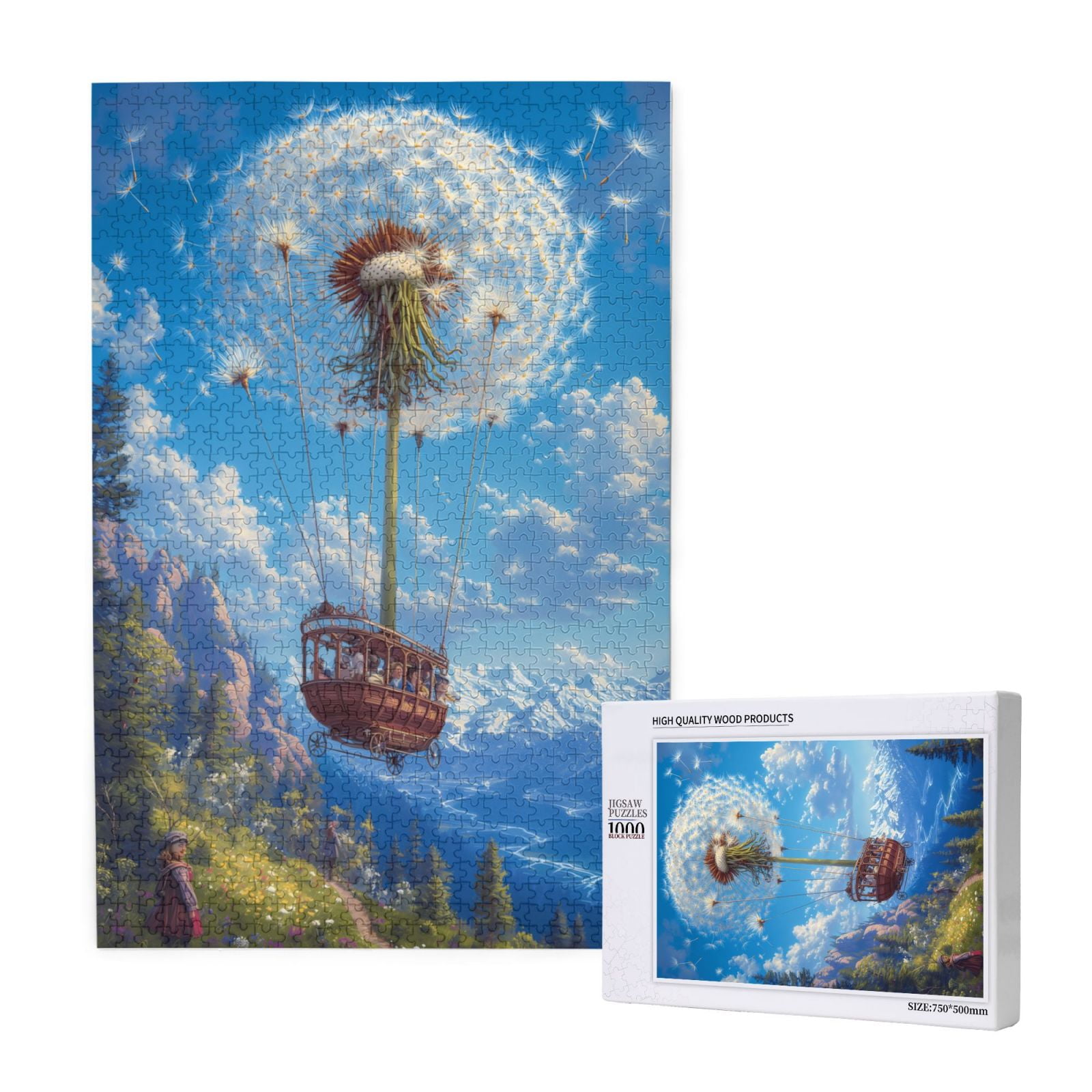 Puzzles for Adults 1000 Pieces - Dandelion Hot Air Balloon 20x30 In ...