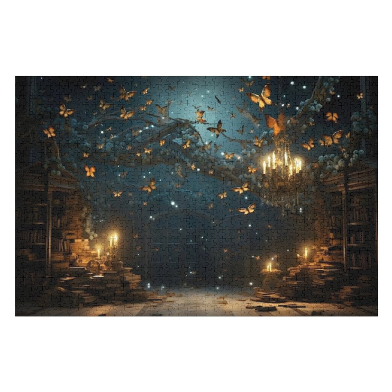 Puzzles for Adults 1000 Pieces - Fairy Tale Butterfly Bookish Theme ...