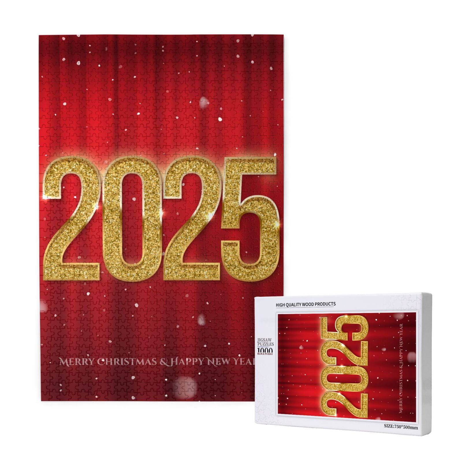 Puzzles for Adults 1000 Pieces, Happy New Year 2025 F Challenging ...