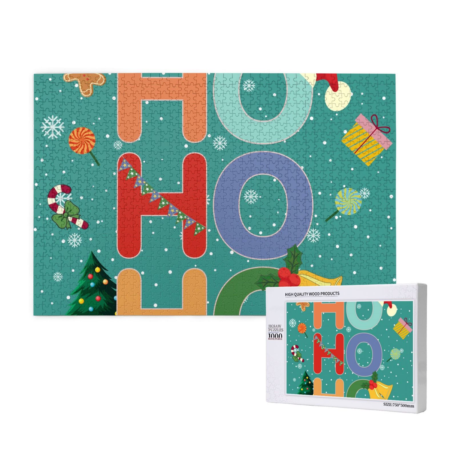 Puzzles for Adults 1000 Pieces, Ho Ho Ho Challenging Jigsaw Puzzles ...