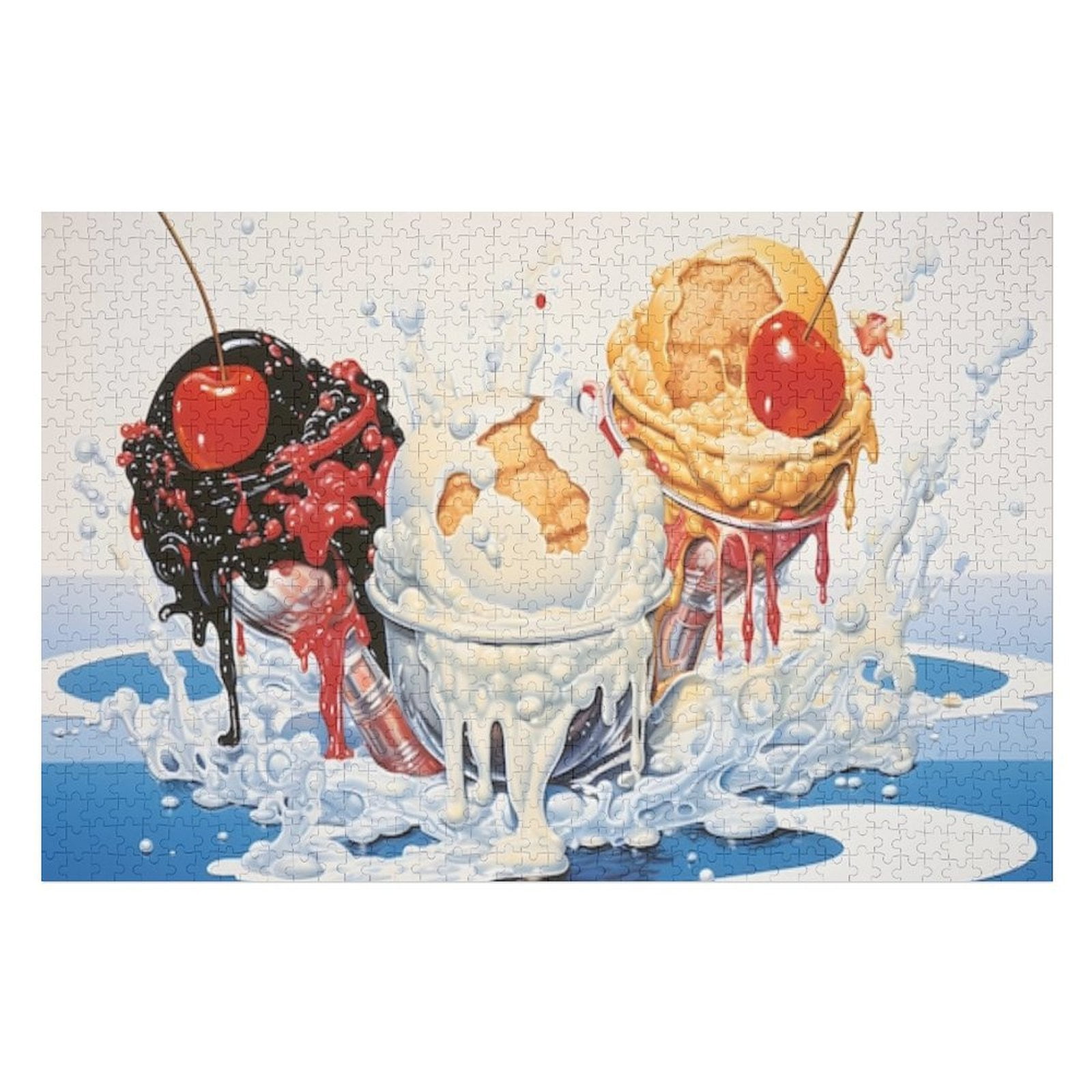 Puzzles for Adults 1000 Pieces - Ice Cream Summer Vibes Ice Cool Best ...