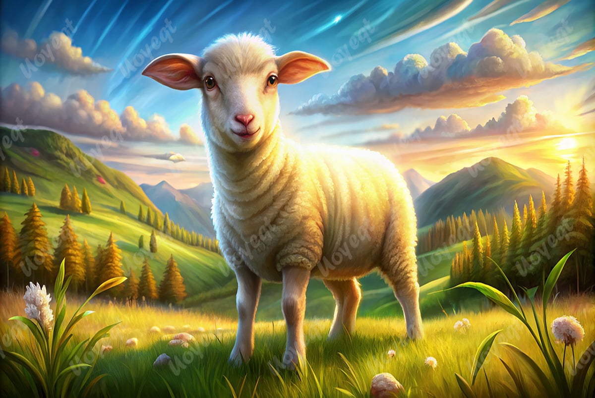 Puzzles for Adults 1000 Pieces Nature Lamb Wooden Jigsaw Puzzle ...