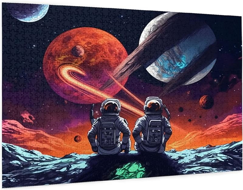 Puzzles For Adults 1000 Pieces Space Astronaut Universe Planet ...