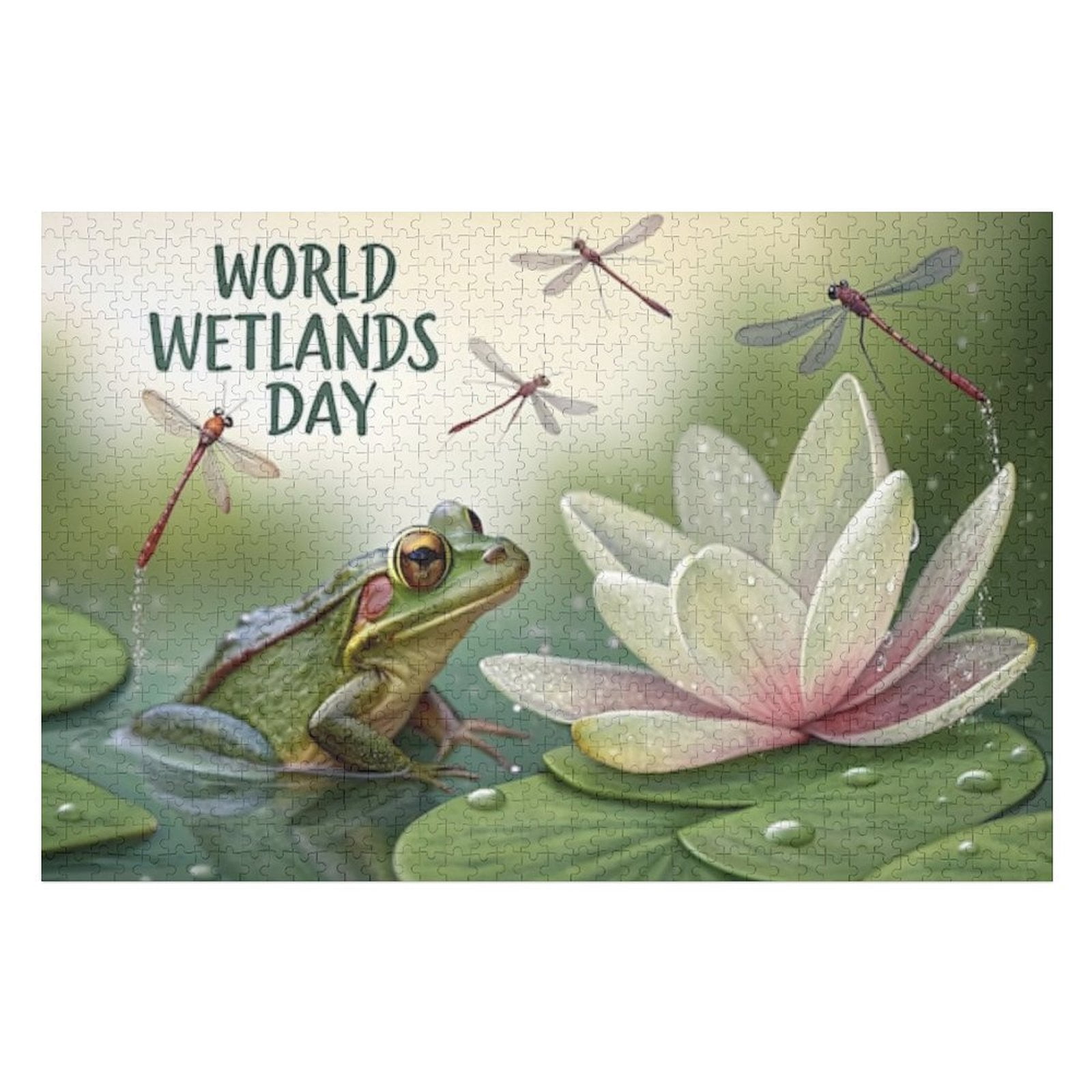 Puzzles for Adults 1000 Pieces - Wetlands Day World Wetlands Day Poster ...