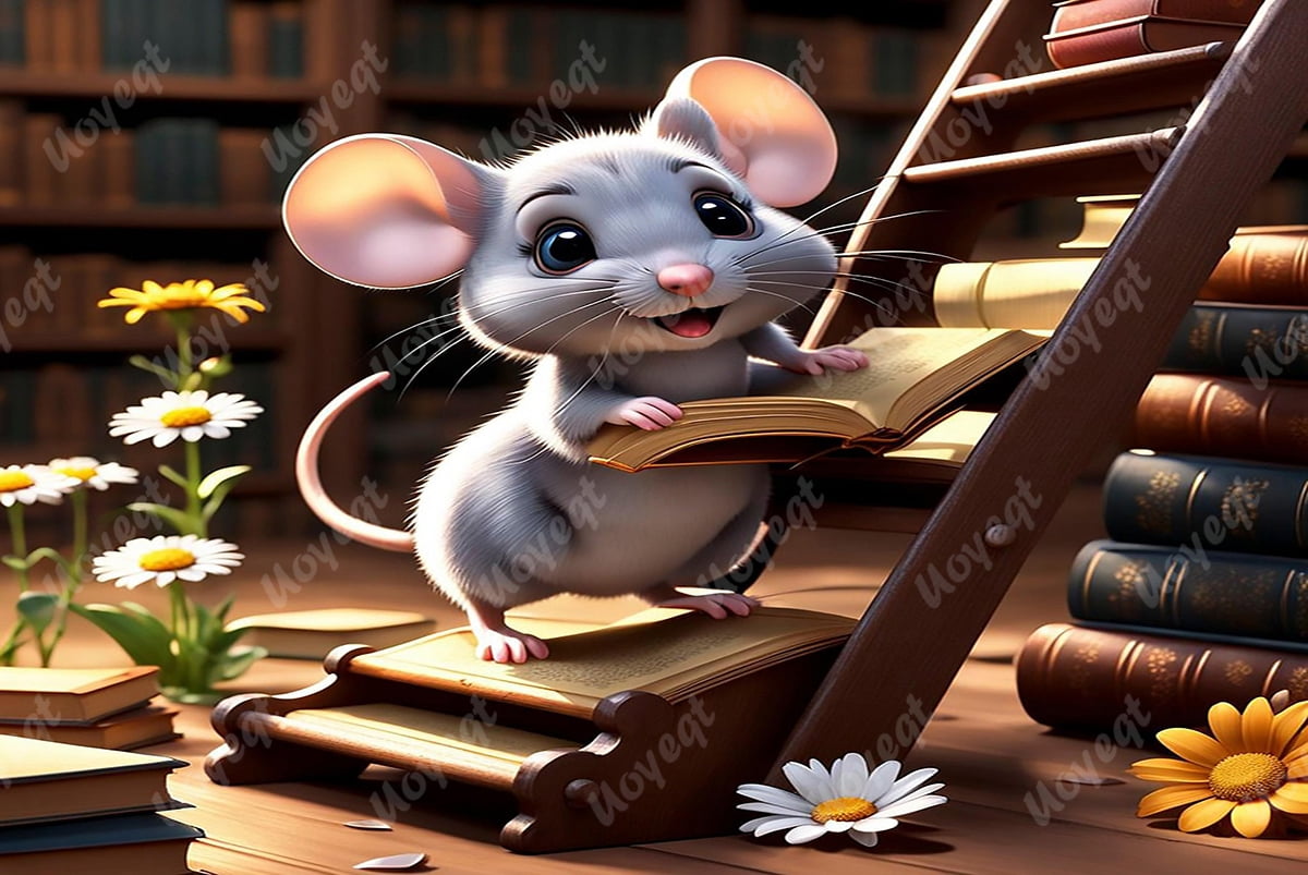 Puzzles for Adults 1500 Pieces Mouse Library Wooden Jigsaw Puzzle Challenging Fun Puzzles Game ...