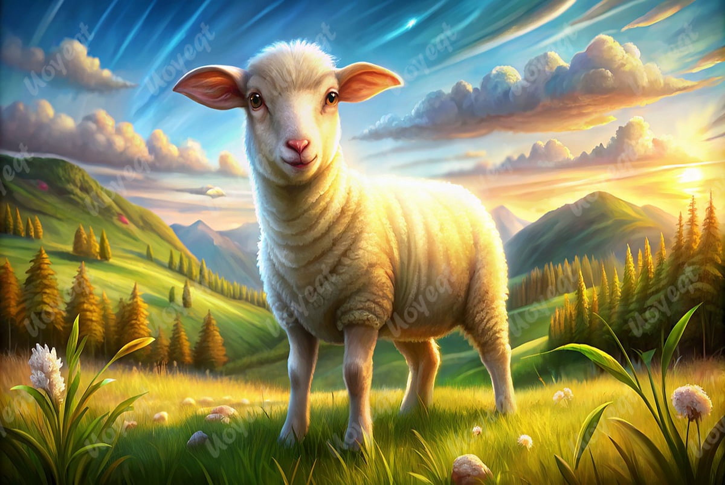 Puzzles for Adults 1500 Pieces Nature Lamb Wooden Jigsaw Puzzle ...