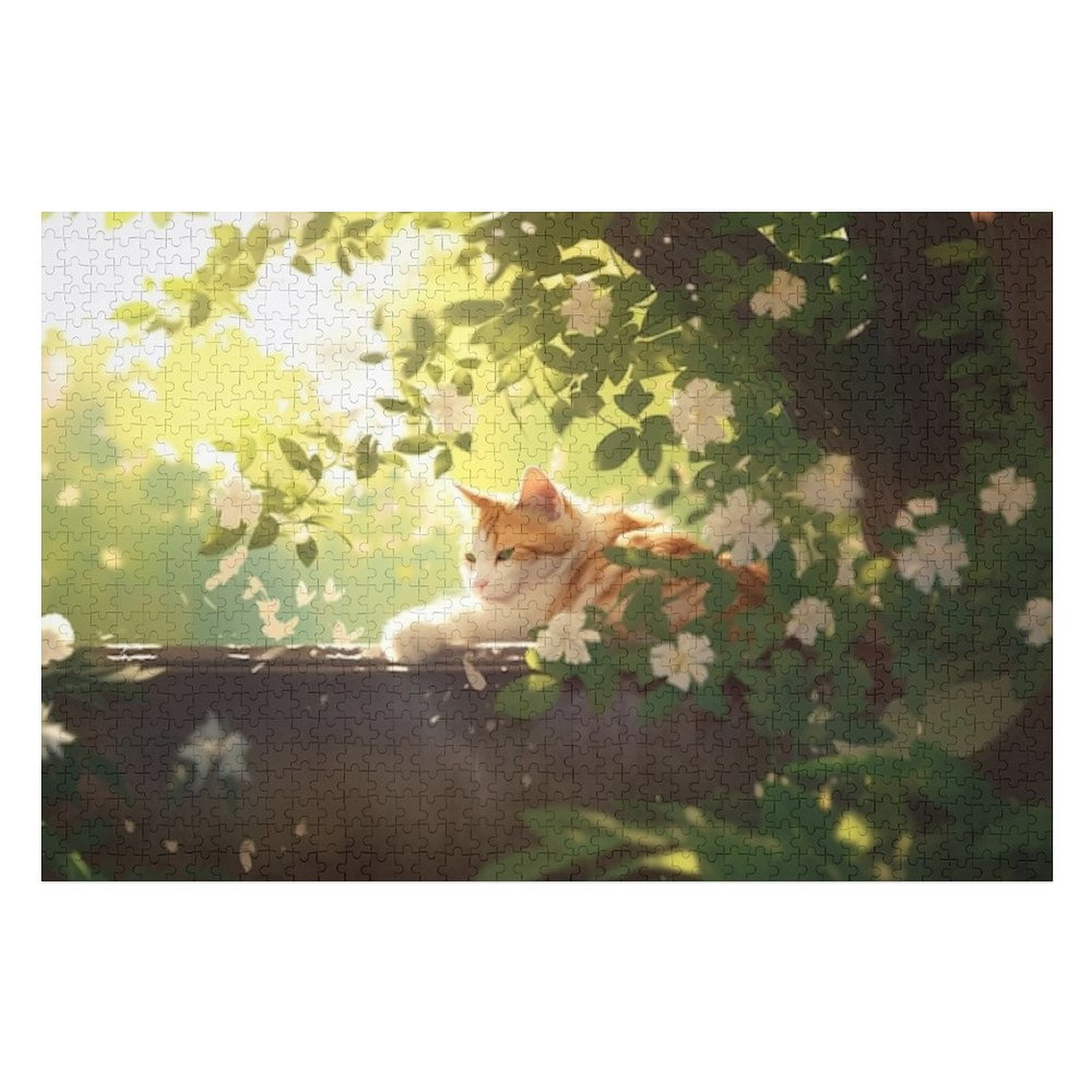 Puzzles for Adults 300 Pieces - A Cat Resting In A Tree Wooden Jigsaw ...