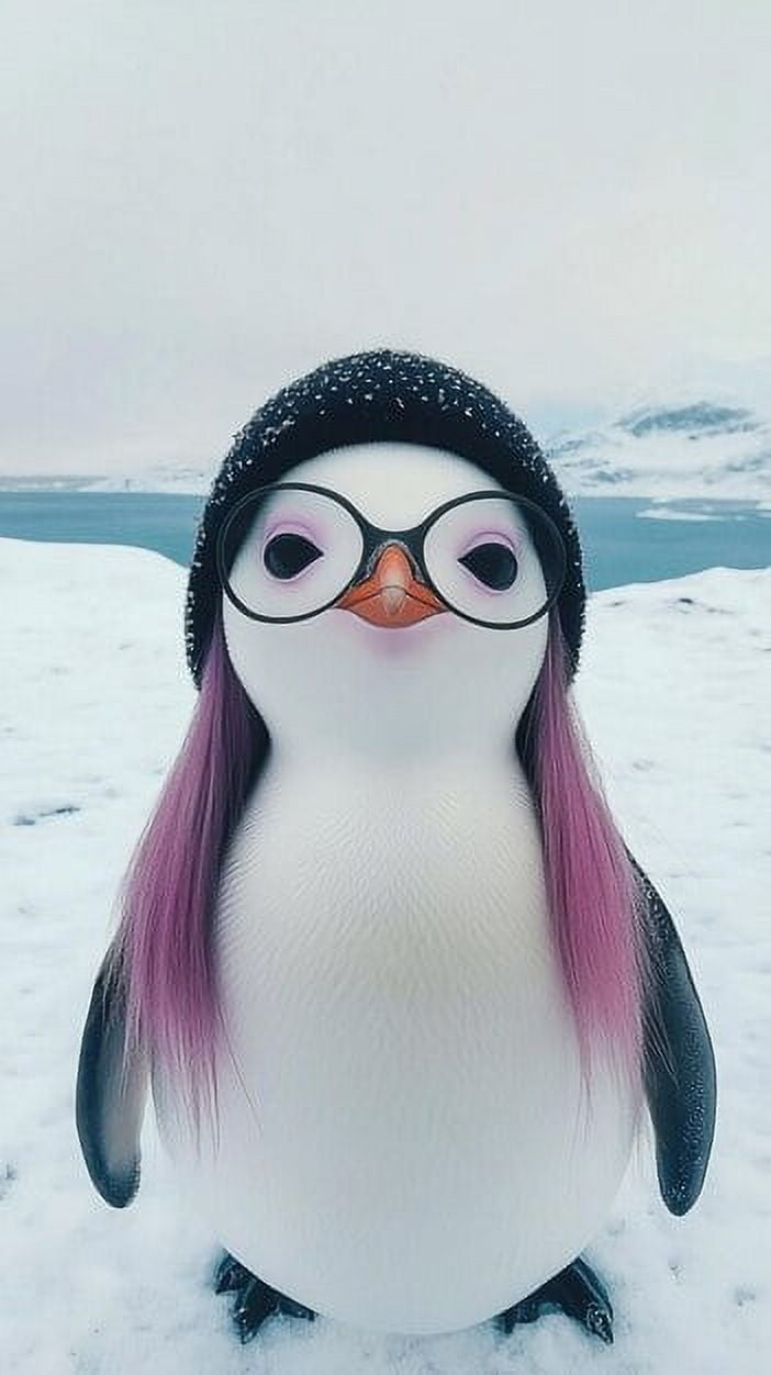 Puzzles for Adults 300 Pieces Stylish Penguin With Glasses and Hat ...