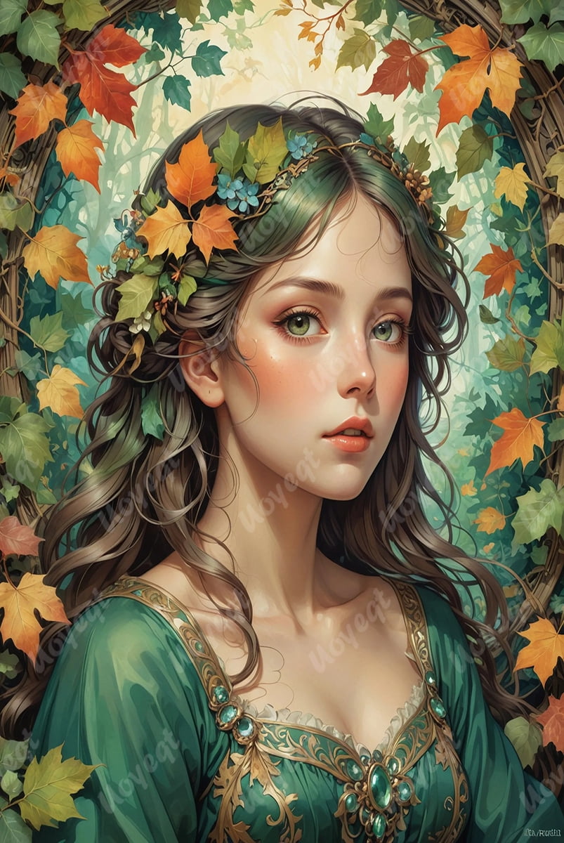 Puzzles for Adults 300 Pieces A Woman Hair Flowing Like Cascading ...