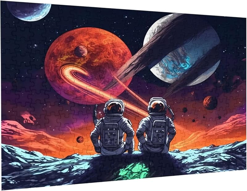 Puzzles For Adults 50 Pieces Space Astronaut Universe Planet ...