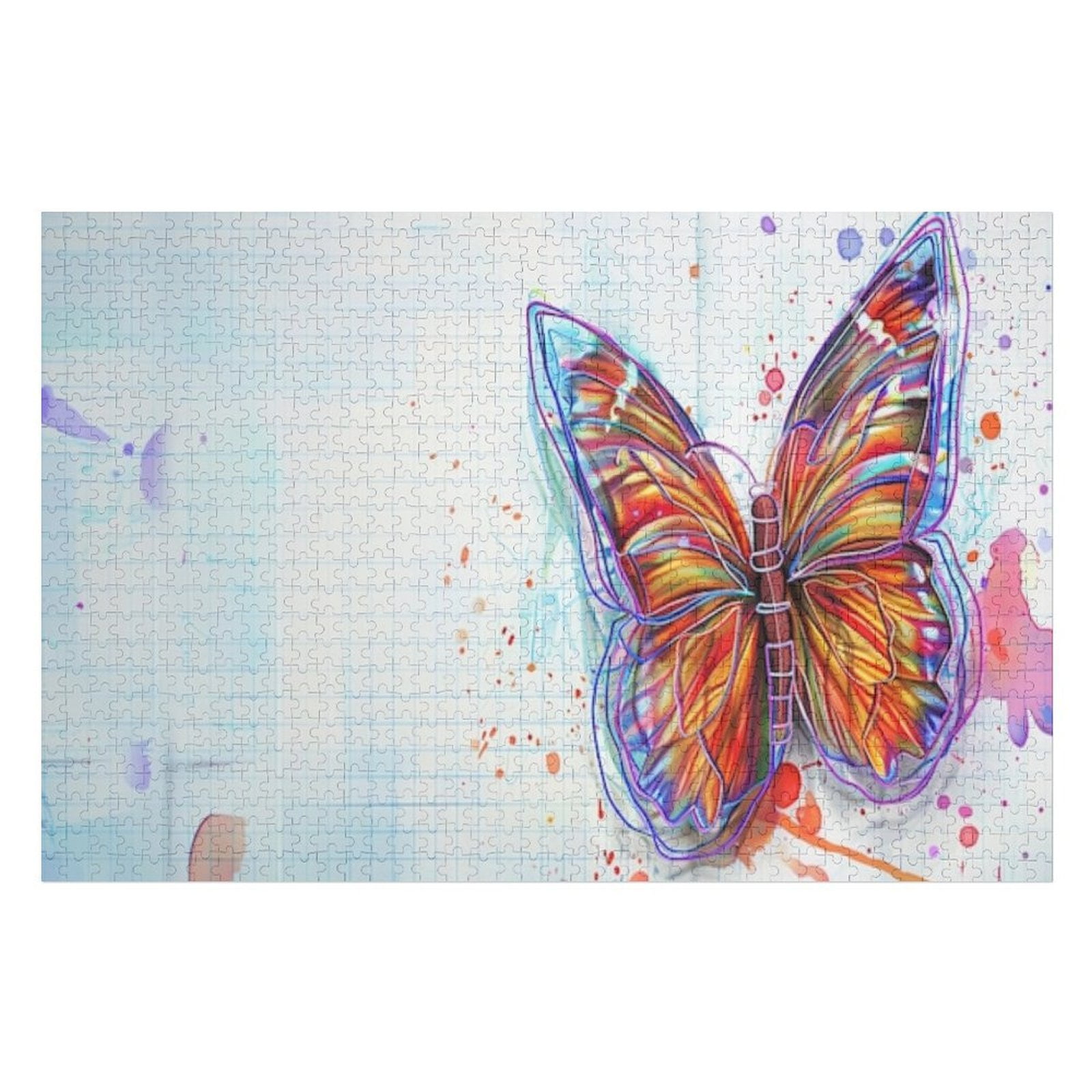 Puzzles for Adults 500 Pieces - Beautiful Butterfly Best Challenging ...