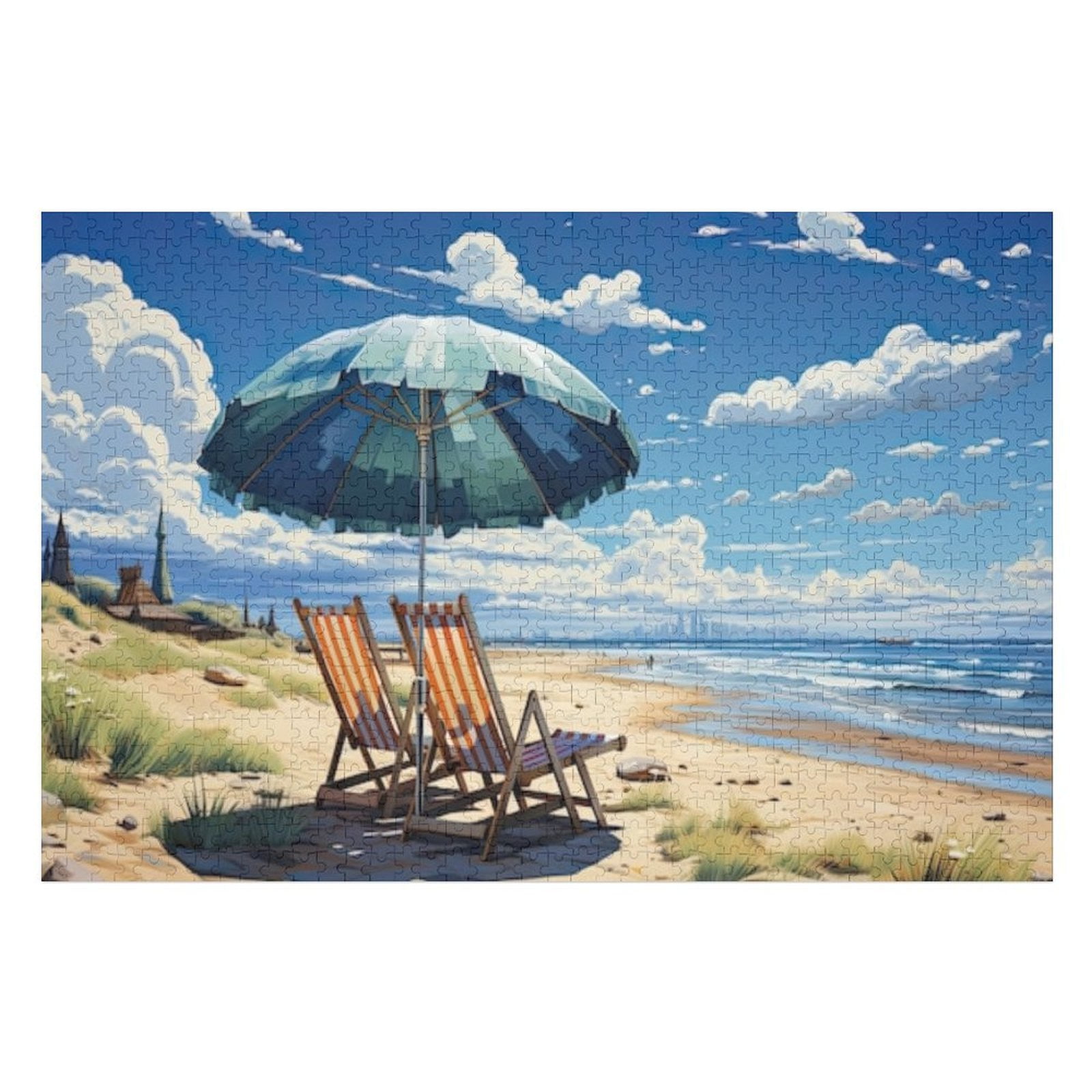 Puzzles for Adults 500 Pieces - Beautiful Sea Landscape Challenging ...