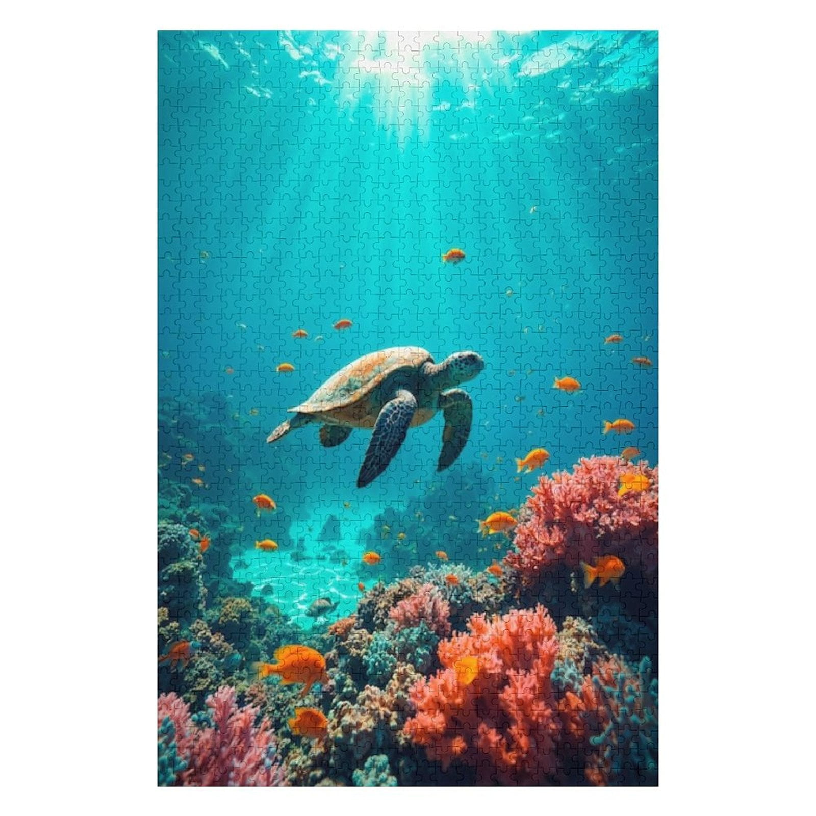 Puzzles for Adults 500 Pieces - Beautiful Sea Life With Aquatic Animal ...