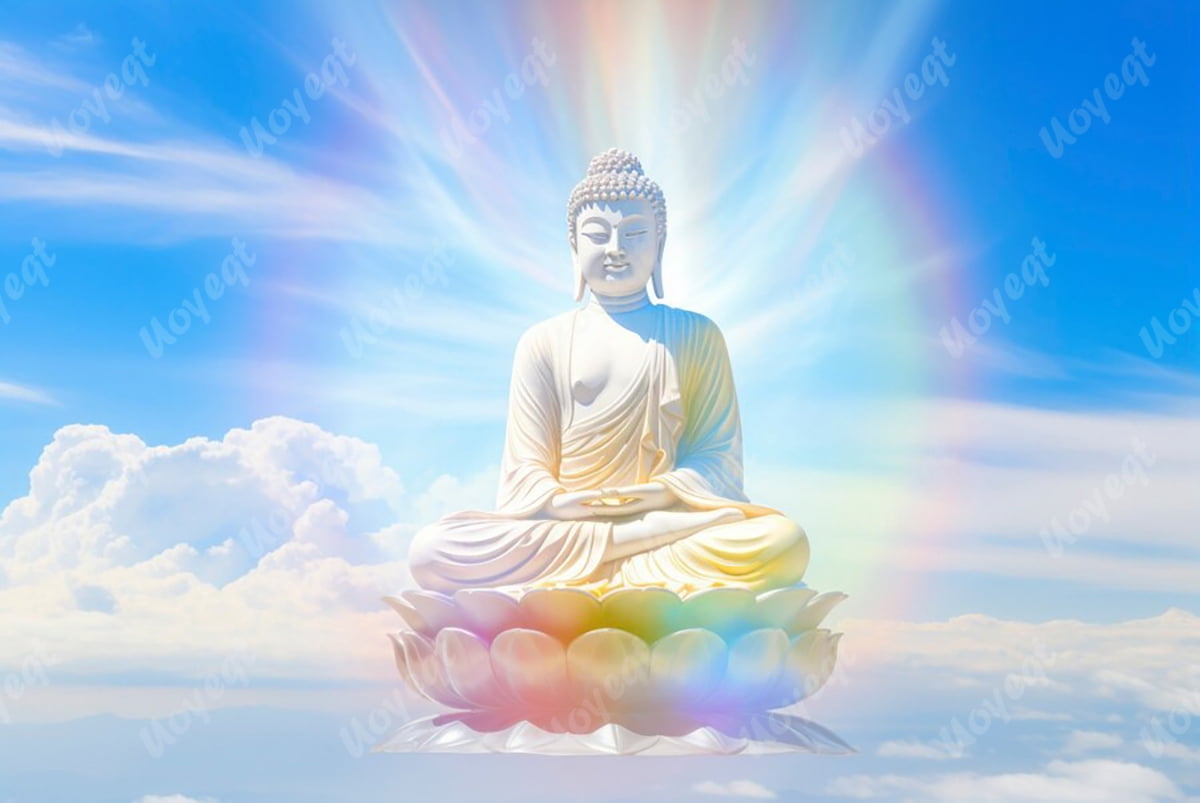 Puzzles for Adults 500 Pieces Buddha Statue Above Clouds Wooden Jigsaw ...