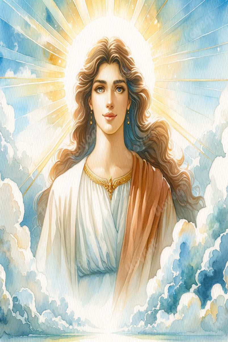 Puzzles for Adults 500 Pieces Captivating Divine Figure Watercolor ...