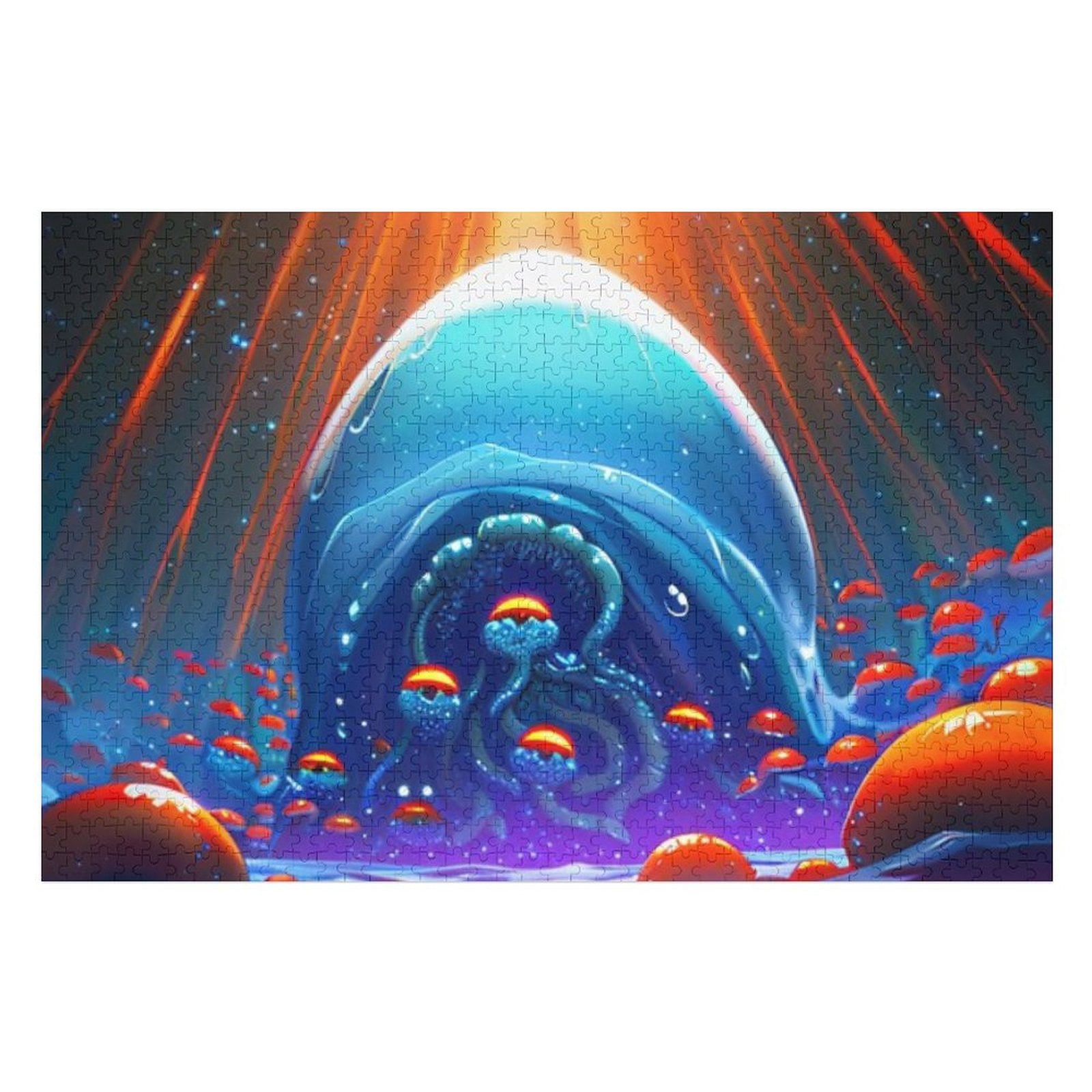 Puzzles for Adults 500 Pieces - Cartoon Animation Style Graffiti ...