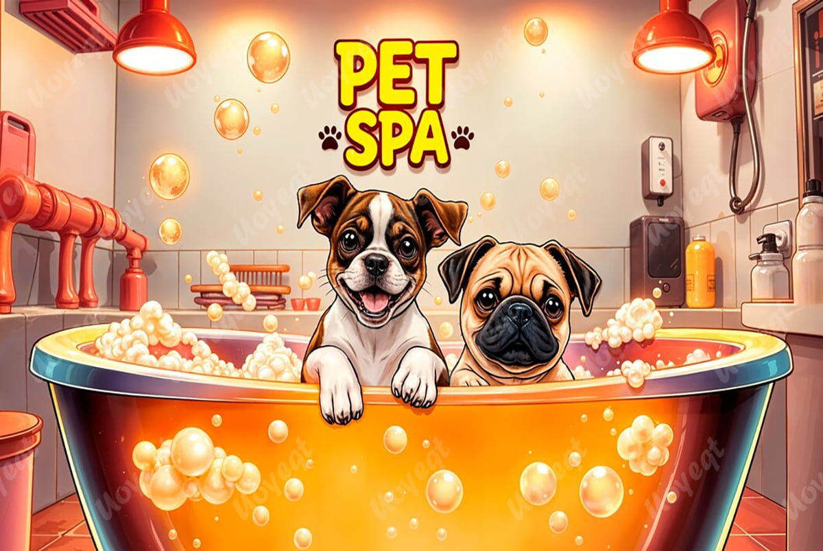 Puzzles for Adults 500 Pieces Dog Adorable Pet Enjoying A Spa Day ...