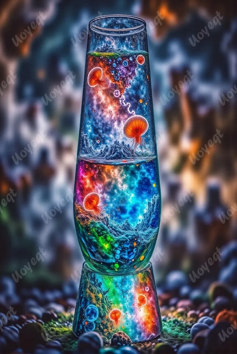 Puzzles for Adults 500 Pieces Futuristic Lava Lamp Wooden Jigsaw Puzzle ...