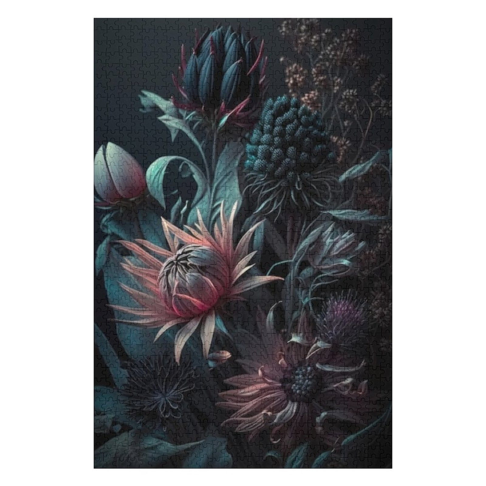 Puzzles for Adults 500 Pieces - Garden Flowers Plant Wooden Jigsaw ...