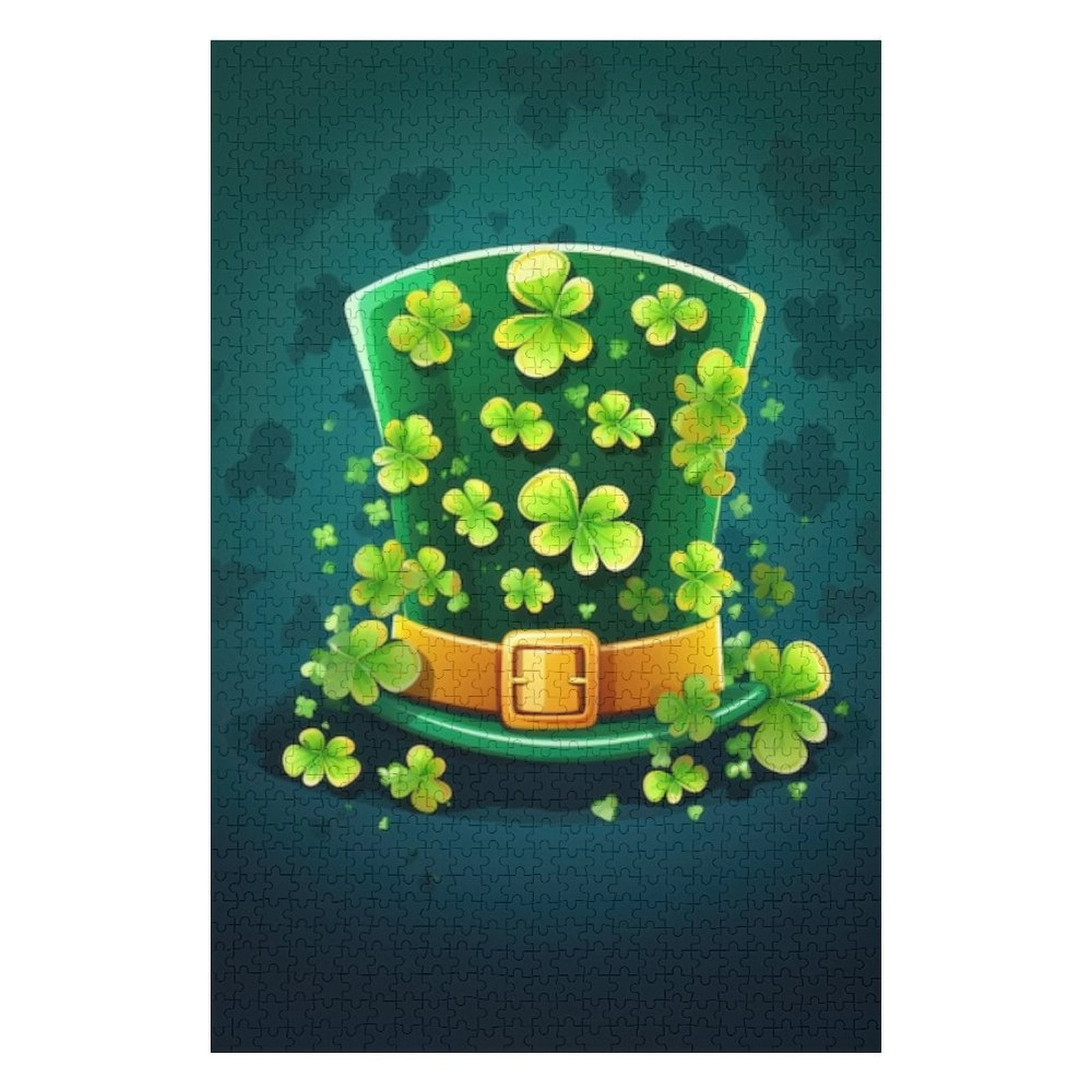 Puzzles for Adults 500 Pieces - Lucky Celebration Irish Hat Fortune ...