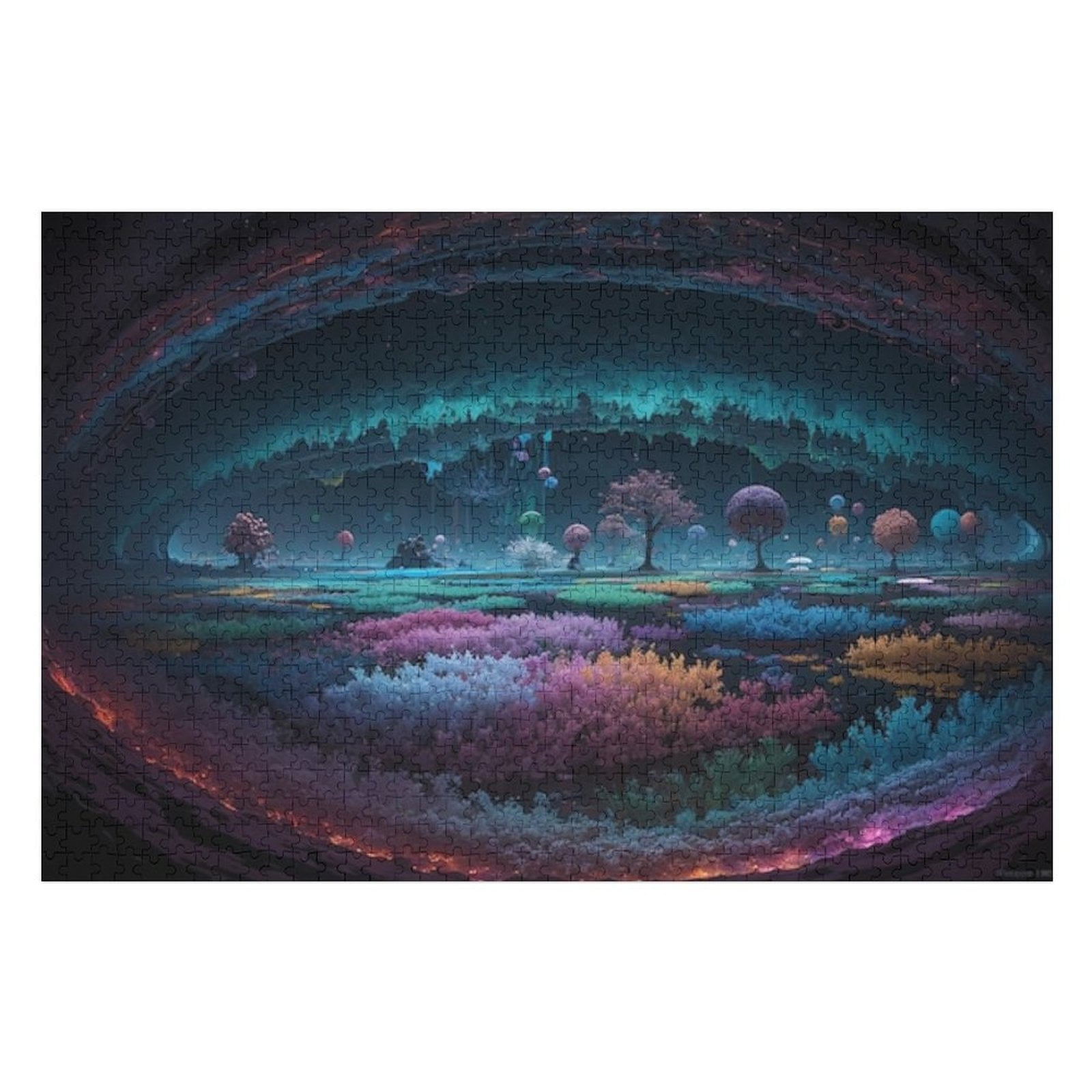 Puzzles for Adults 500 Pieces - Microbial Wonderland Futuristic Science ...