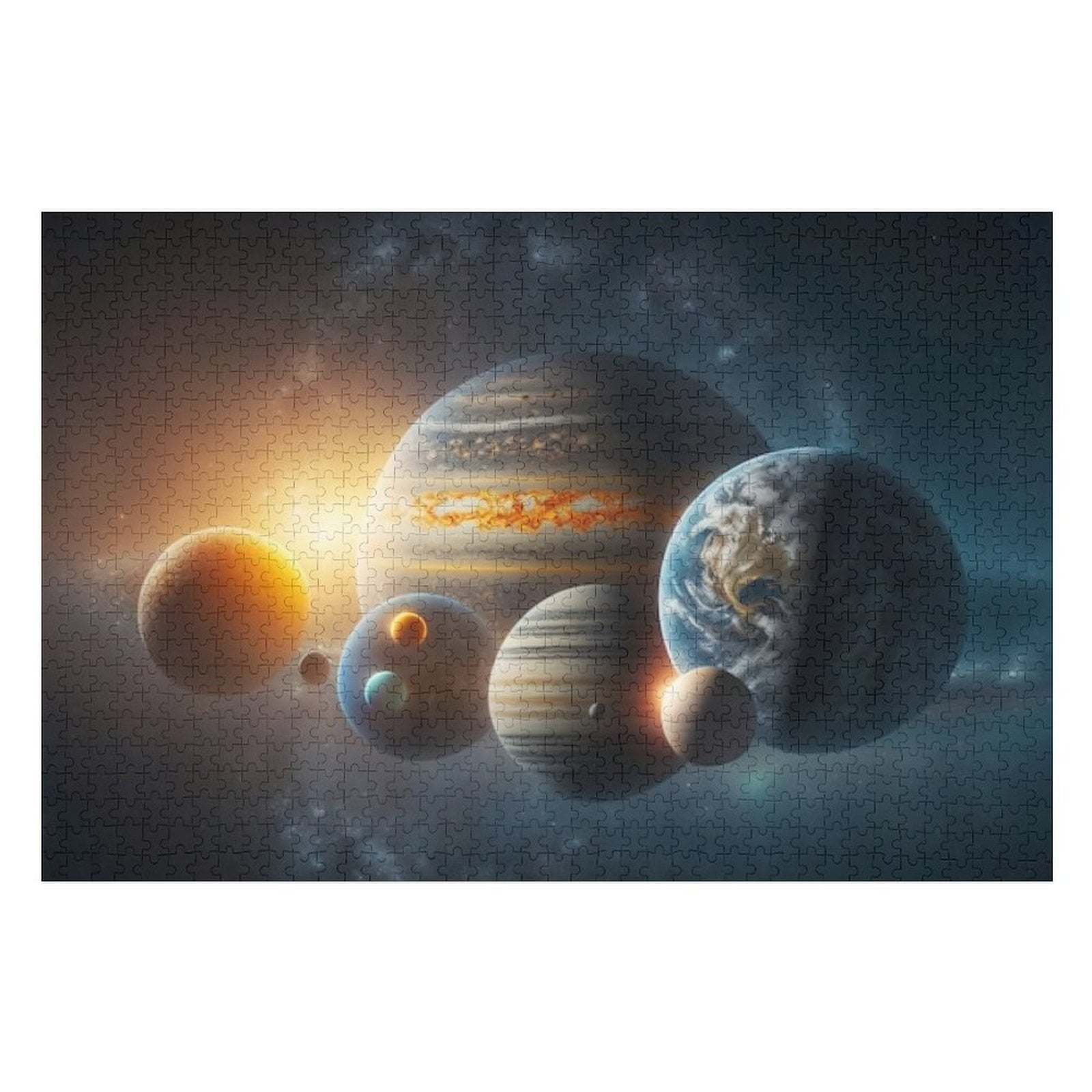 Puzzles for Adults 500 Pieces - Planets Solar System Fun Brain Puzzle ...