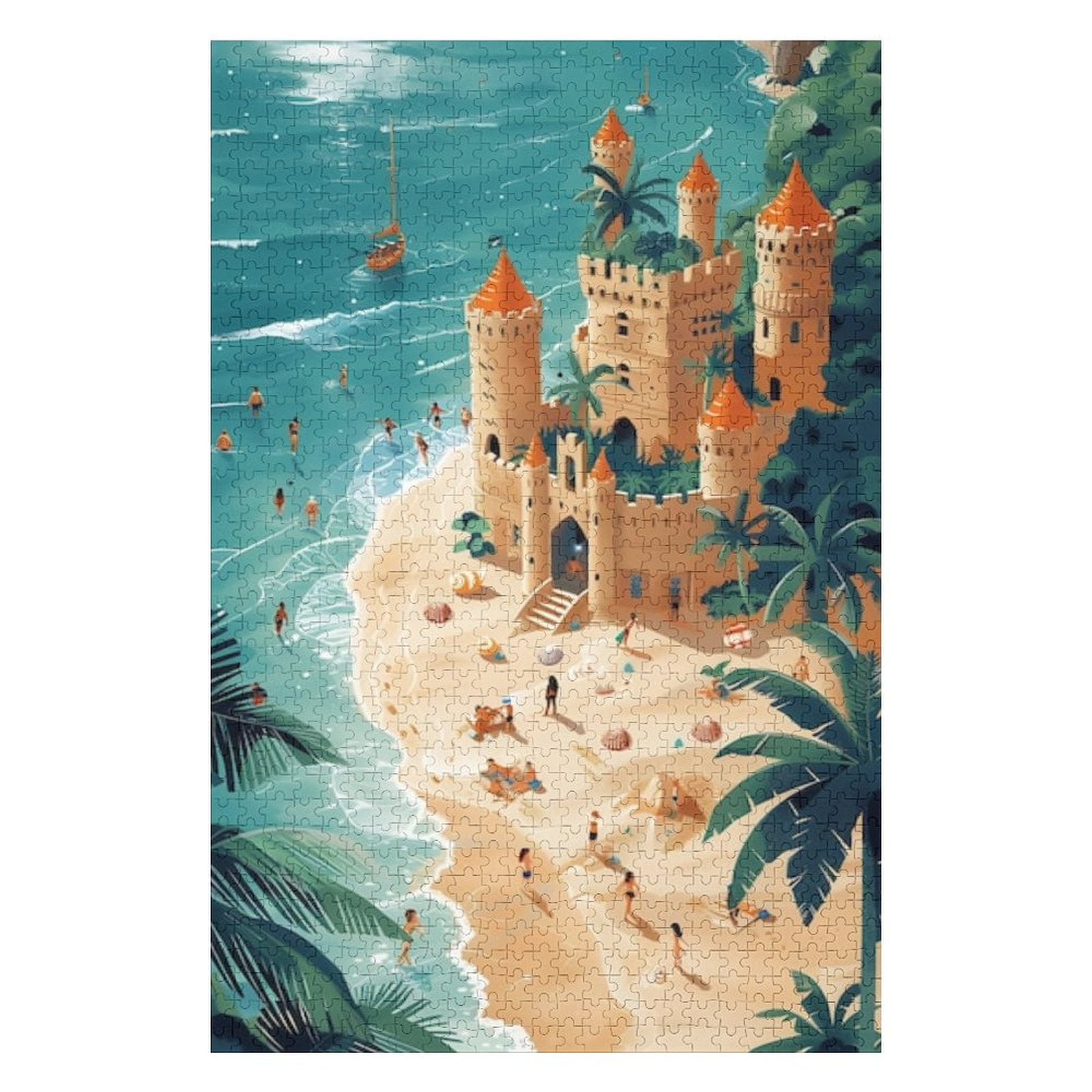 Puzzles for Adults 500 Pieces - Summer Vacation Holiday With People ...