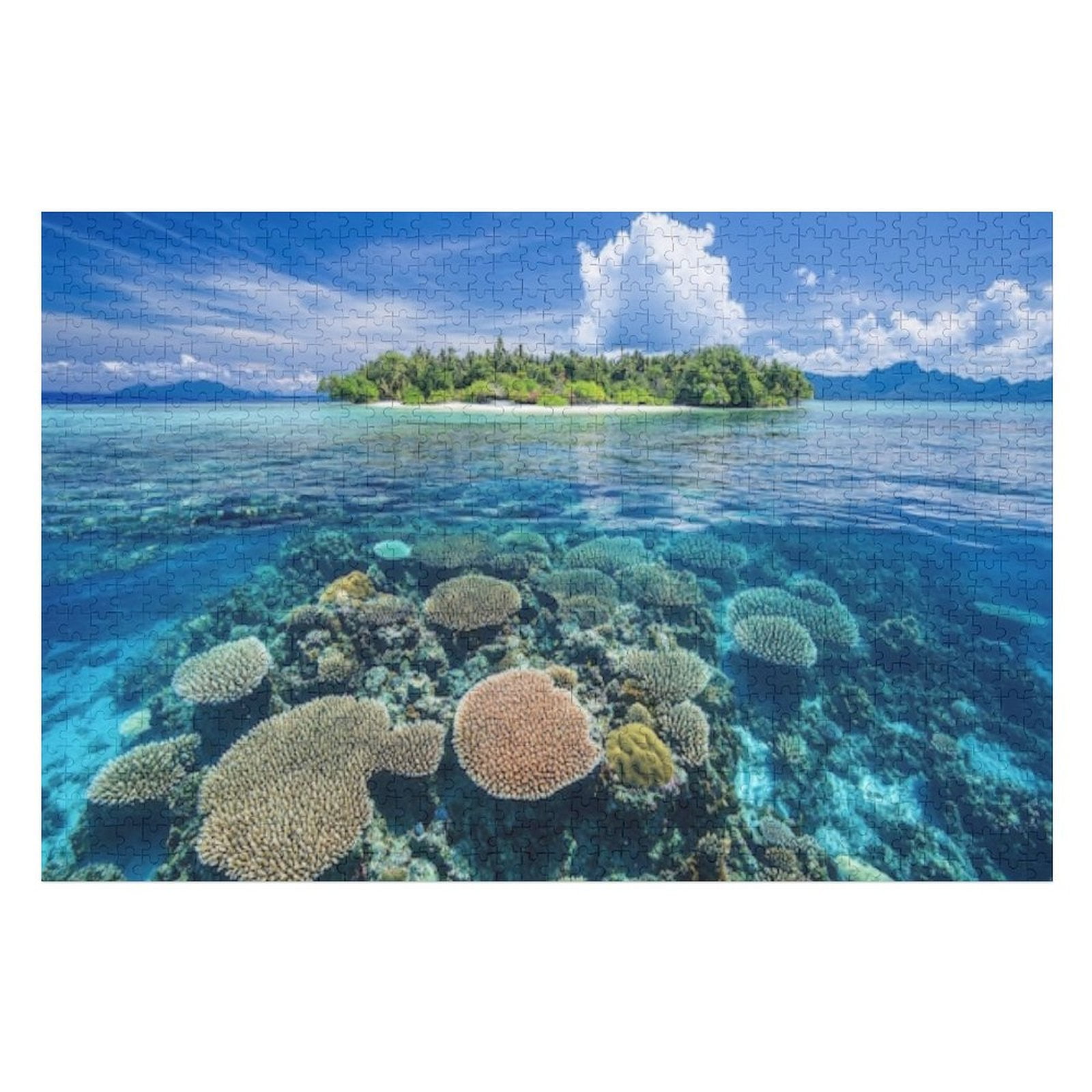 Puzzles for Adults 500 Pieces - Tropical Island With Lush Vegetation ...