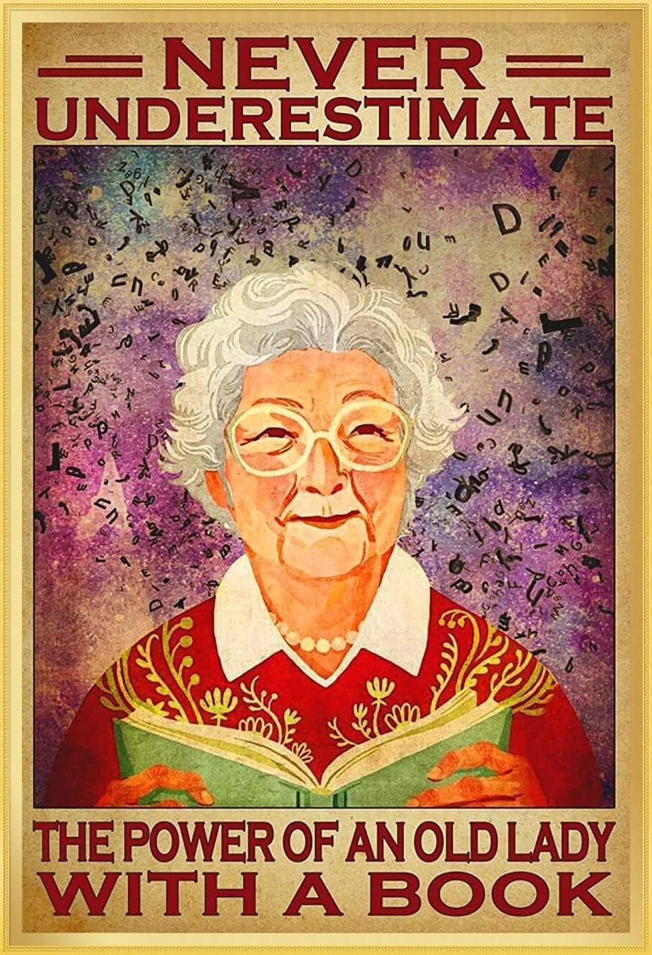 Puzzles For Adults Never Understand The Power Of An Old Lady With A Book Wooden Jigsaw Puzzles