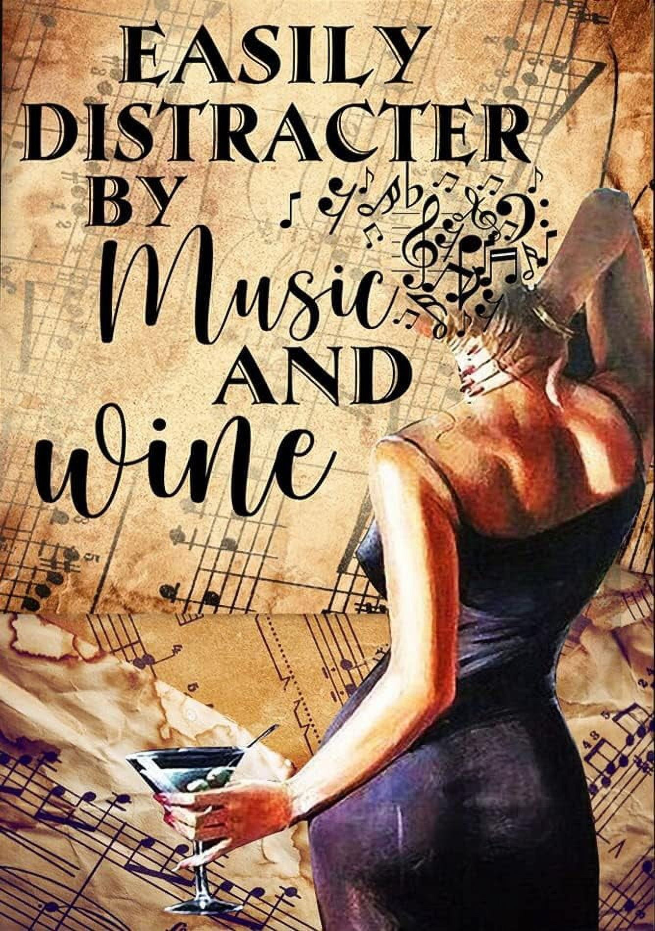 Puzzles for Classroom Decor Easily Distracted By Wine And Music Girl ...