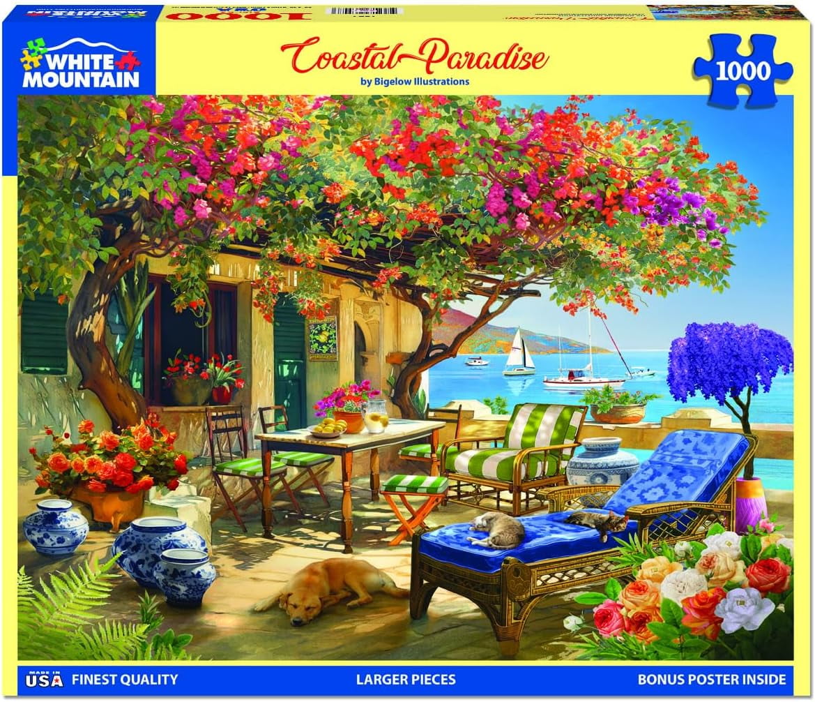 Puzzles - Coastal Paradise - 1000 Piece Jigsaw Puzzle 29.5" x 19.7 ...