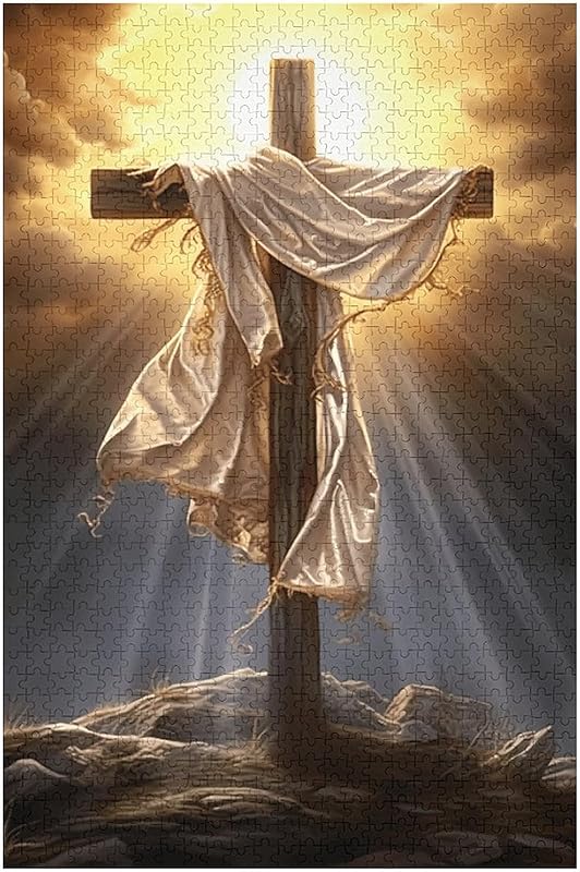 Puzzles For Adults 1000 Pieces He Is Risen Jesus Formation Wooden ...