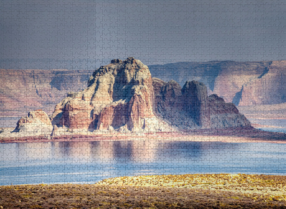 Puzzles For Adults 1000 Pieces Lake Cliffs Travel Destination Fun Game ...