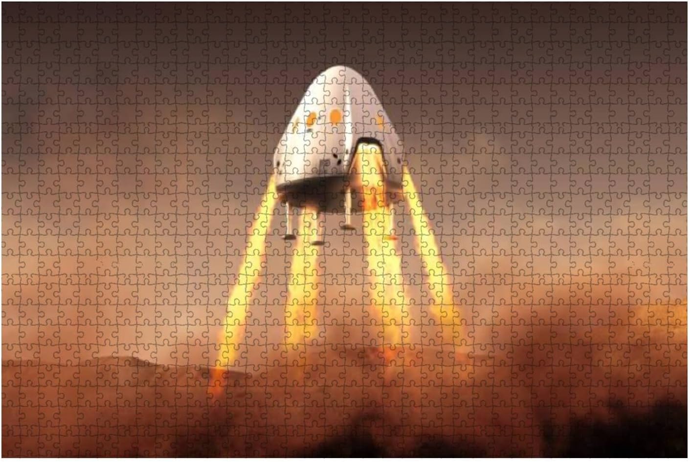 Puzzles For Adults 300 Pieces Funny Private Spacecraft Module Lands On ...