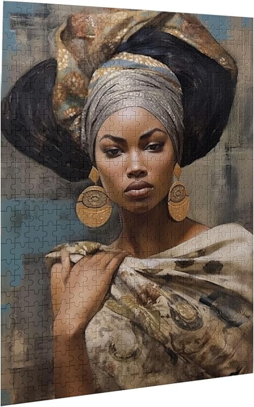 Puzzles For Adults 500 Pieces African Black Woman American Queen ...