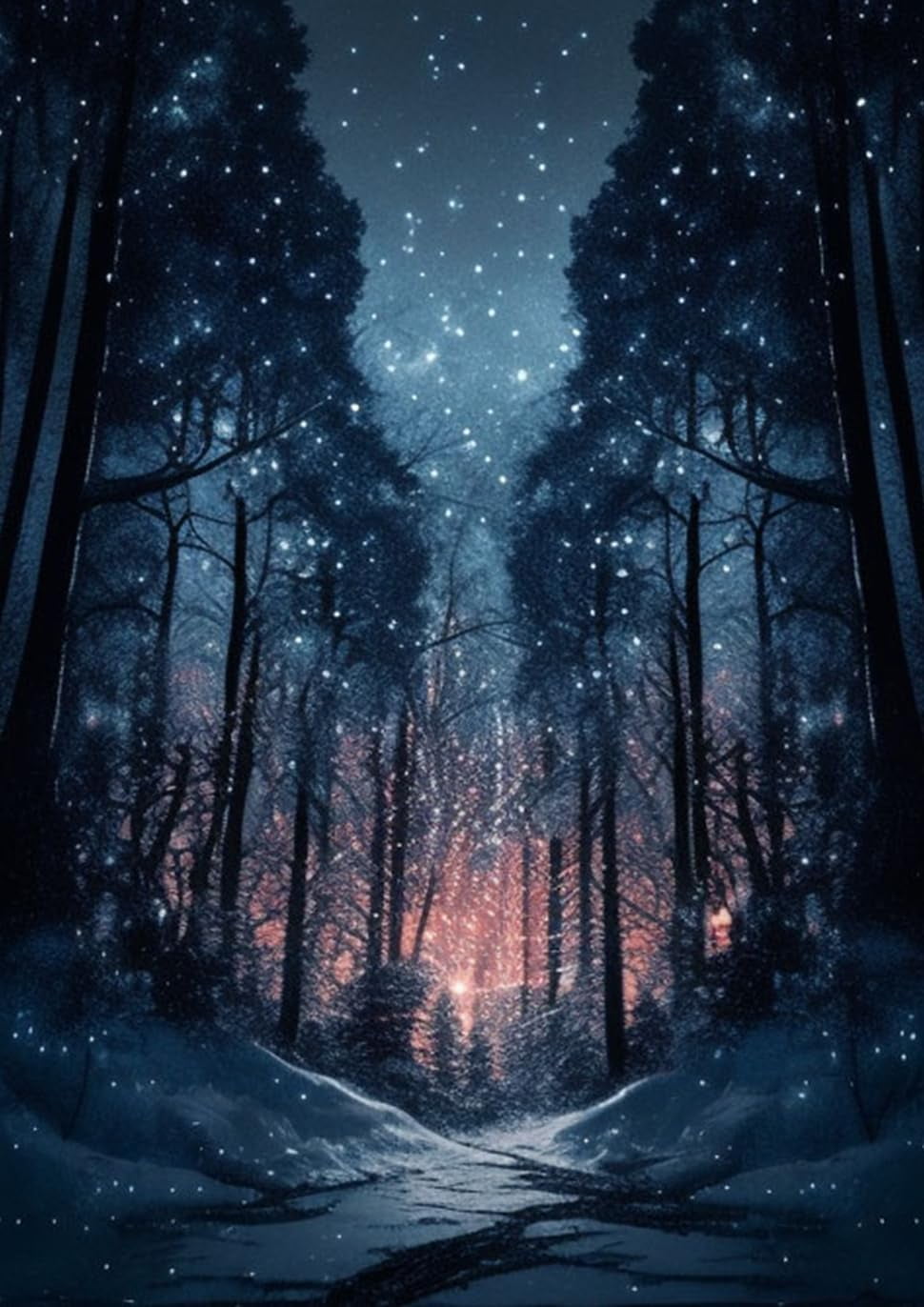 Puzzles For Adults 500 Pieces Funny Night Sky Forest - Large Puzzle ...