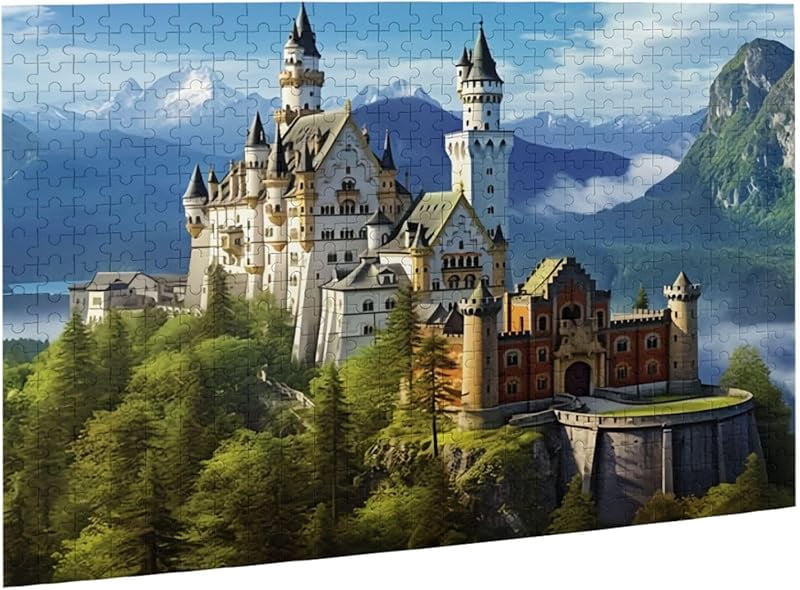 Puzzles For Adults 500 Pieces German Castle Formation Wooden Beautiful ...